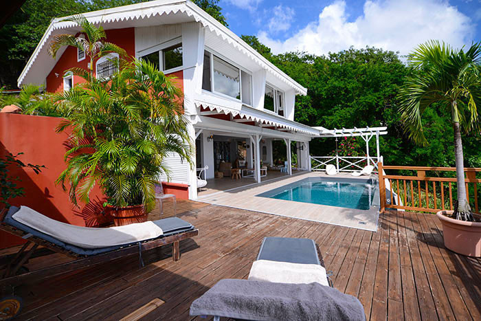 Villa GRAND LARGE Anses d'Arlet location Martinique 6 chambres piscine vue mer Grande Anse ...