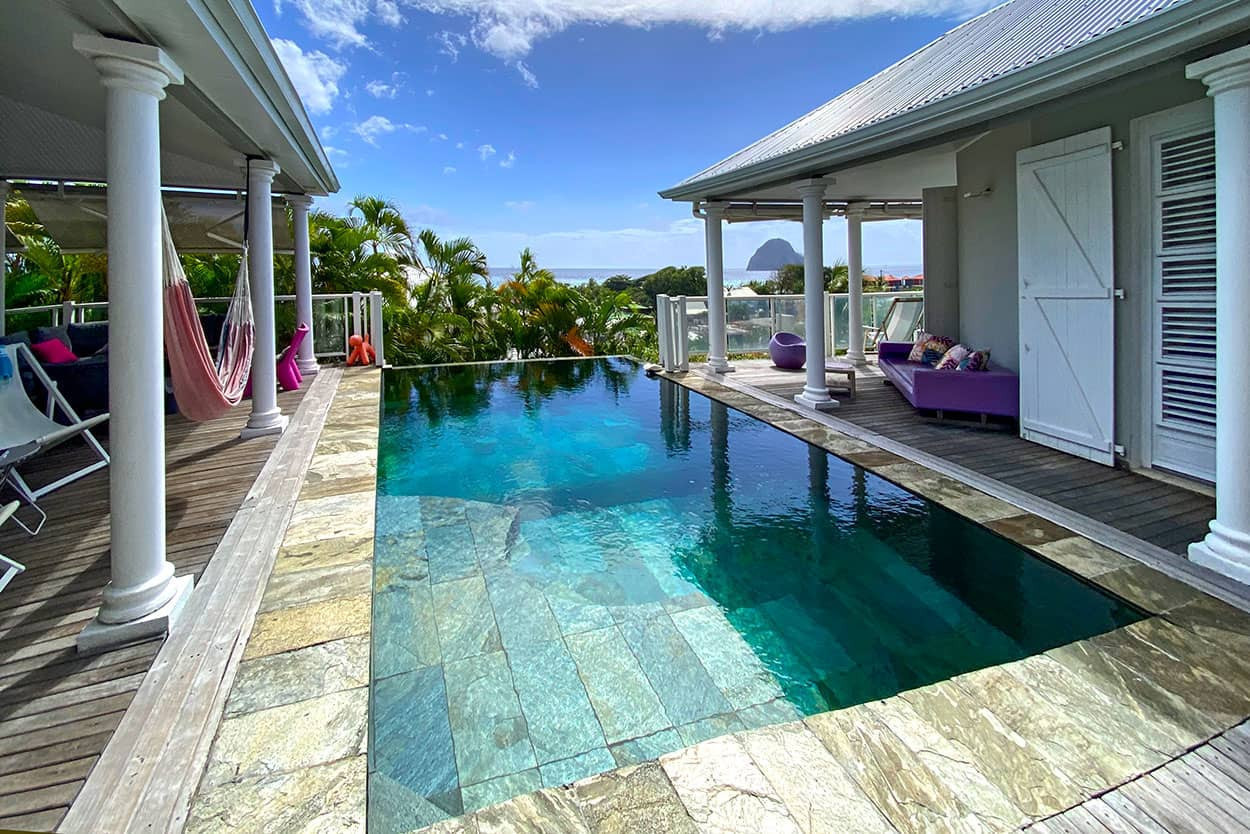 Villa Diamond Rock Le Diamant Rental Martinique 5 bedrooms Infinity ...